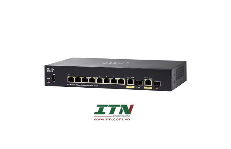 Cisco 10-Port Gigabit PoE+ Smart Switch - SG250-10P-K9 – Công ty TNHH Thương Mại ITN