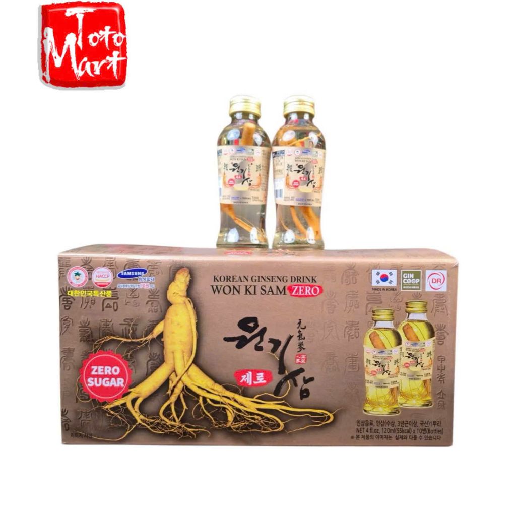 Nước sâm củ won ki sam không Đường 10 chai x 120ml – Totomart