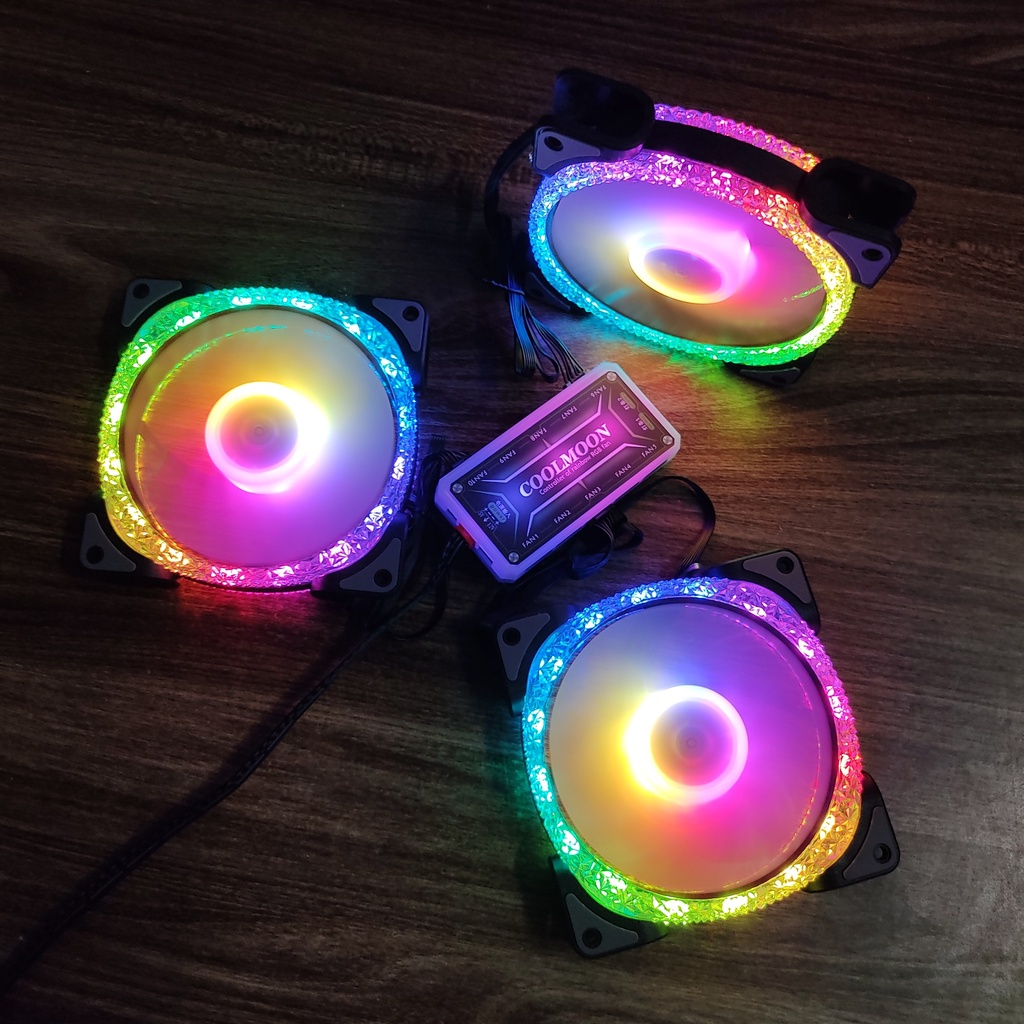 Fan Led RGB Coolmon Kim Cương NEW – Máy Tính Long Thành - Chuyên mua ...