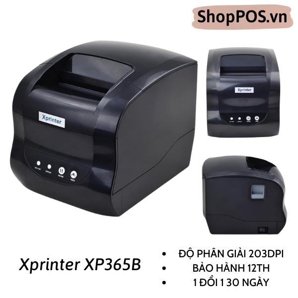 Máy In Hóa Đơn + Tích Hợp In Mã Vạch Xprinter XP365B - Chính Hãng