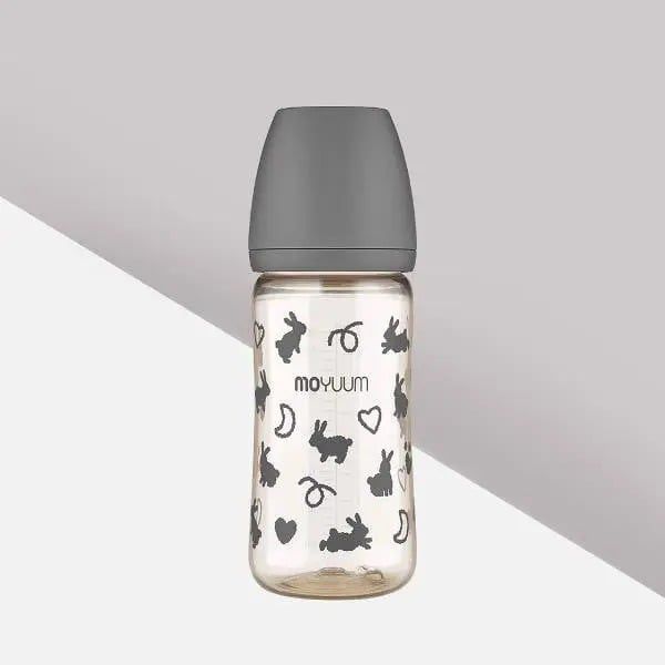 BÌNH SỮA MOYUUM HỌA TIẾT THỎ ĐEN 270ml – Gia Phú Baby