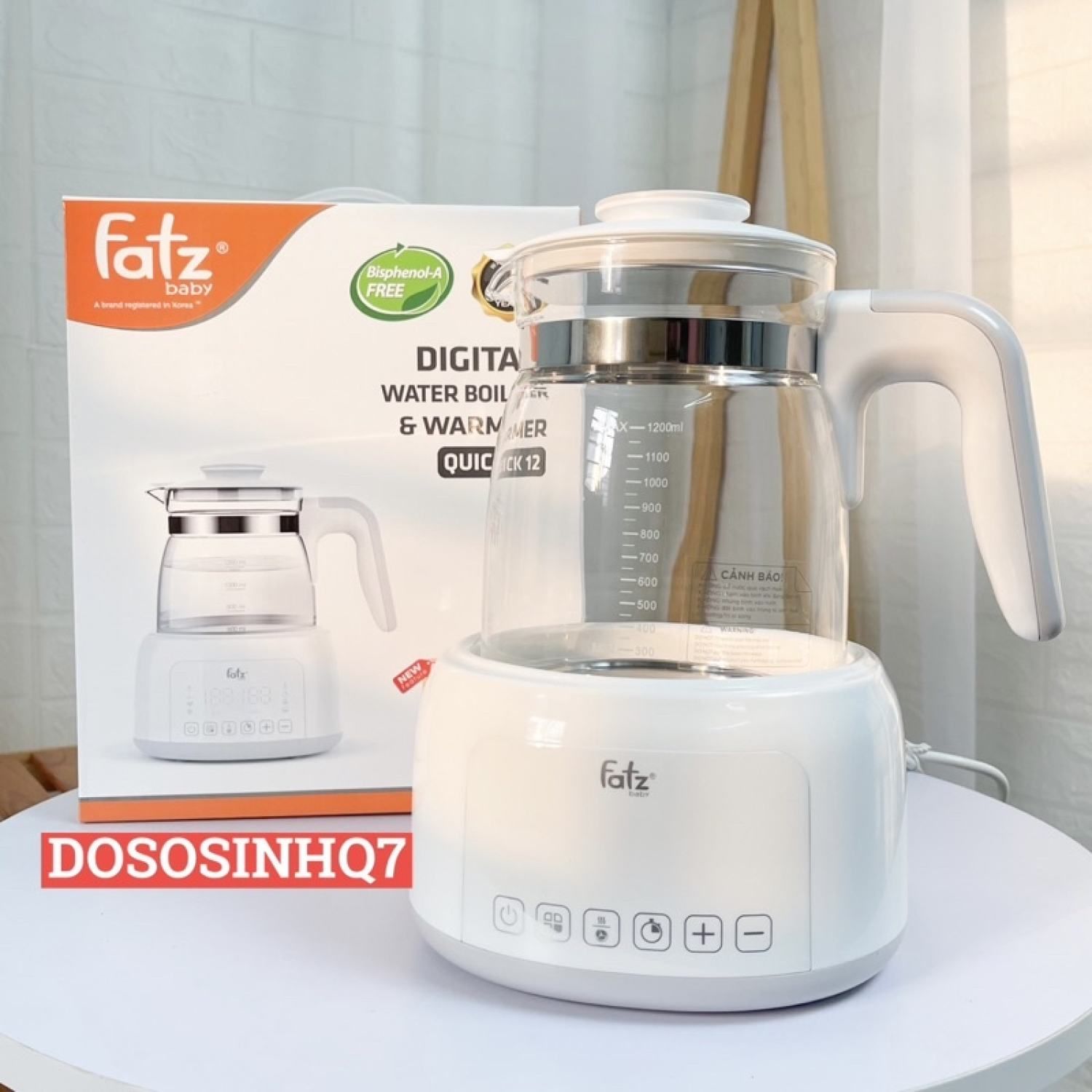 MÁY ĐUN VÀ HÂM NƯỚC PHA SỮA ĐIỆN TỬ – QUICK 12 PLUS+ – Gia Phú Baby