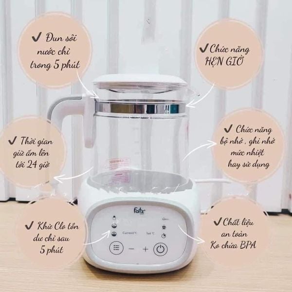 Máy Đun Nước Và Nước Pha Sữa Fatz FB3526 Quick 9 – Gia Phú Baby