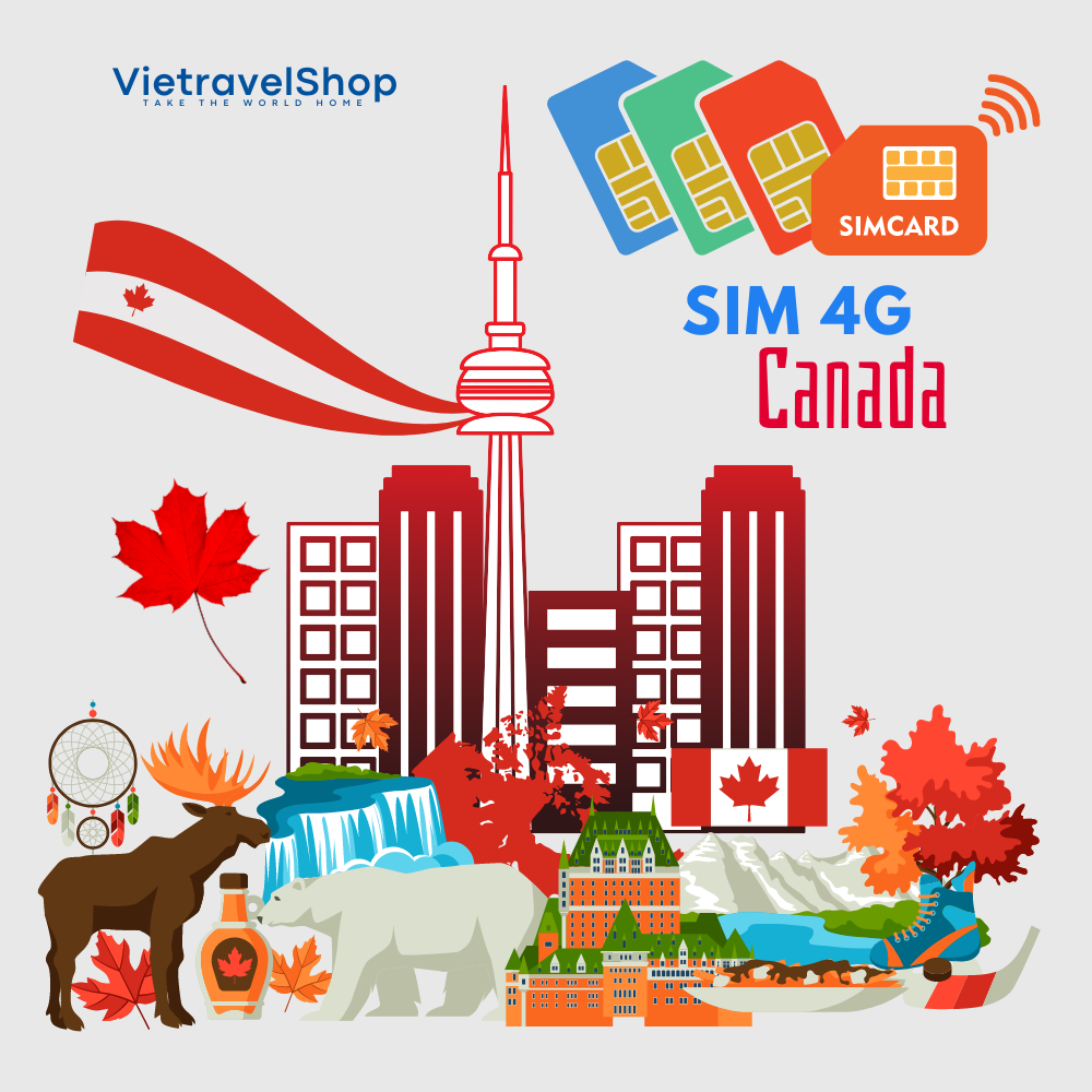 SIM 4G CANADA - VietravelShop