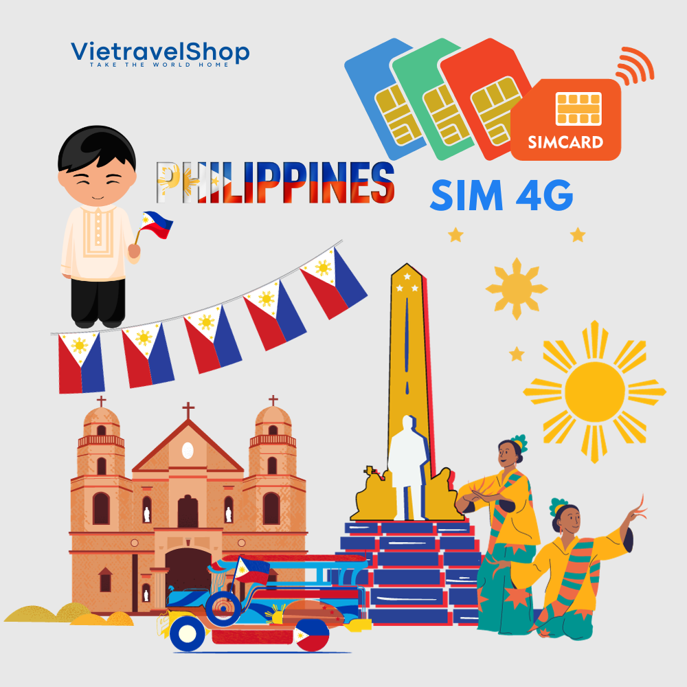 SIM 4G PHILIPPINES - Gói cố định - VietravelShop