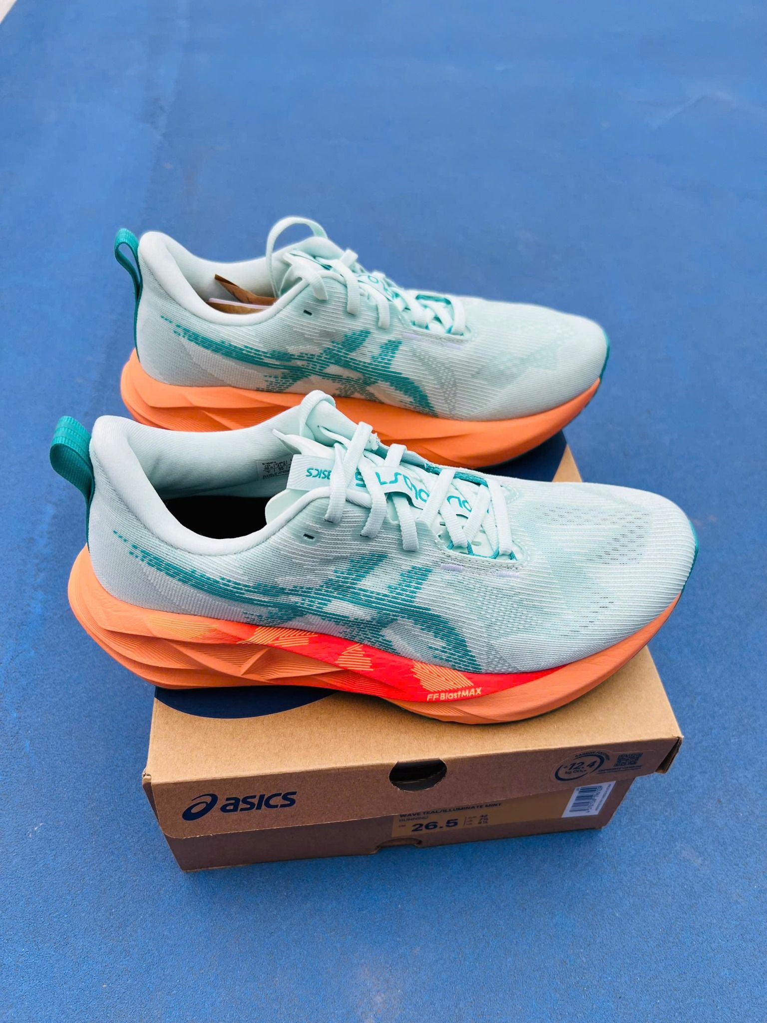 Giày Chạy Bộ ASICS Novablast 5 'Soothing Sea Wave Teal' 1011B974-400 ...