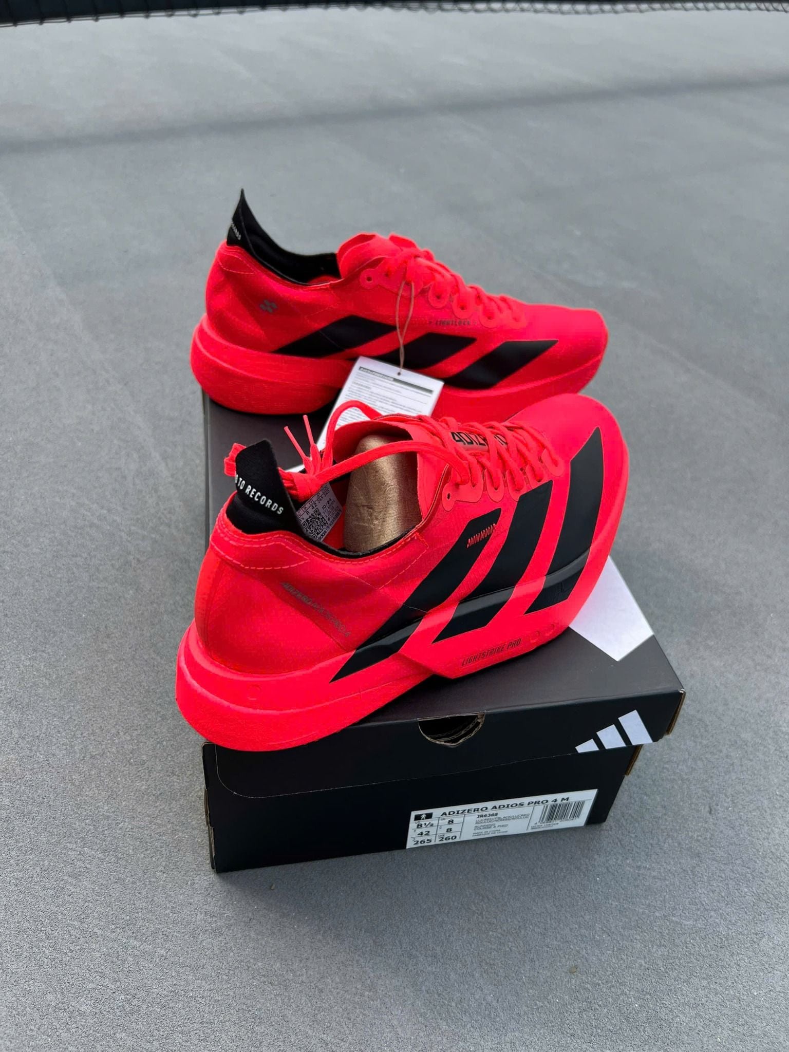 Giày Chạy Bộ Adizero Adios Pro 4 Đỏ - JR6368 – Runner Chuyên Nghiệp