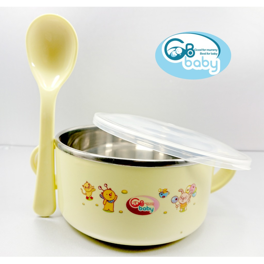 Chén ăn Inox kèm muỗng GB Baby 8818