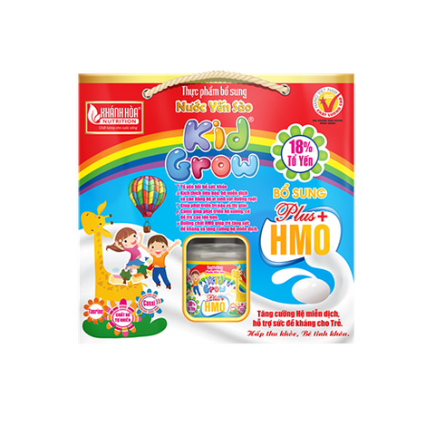 Nước yến sào Kidgrow 18% tổ yến bổ sung Vitamin K2, 6 lọ x 70ml