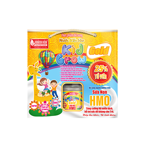 Nước Yến Sào Kidgrow 25% Tổ Yến Bổ Sung HMO, 6 lọ x 70ml