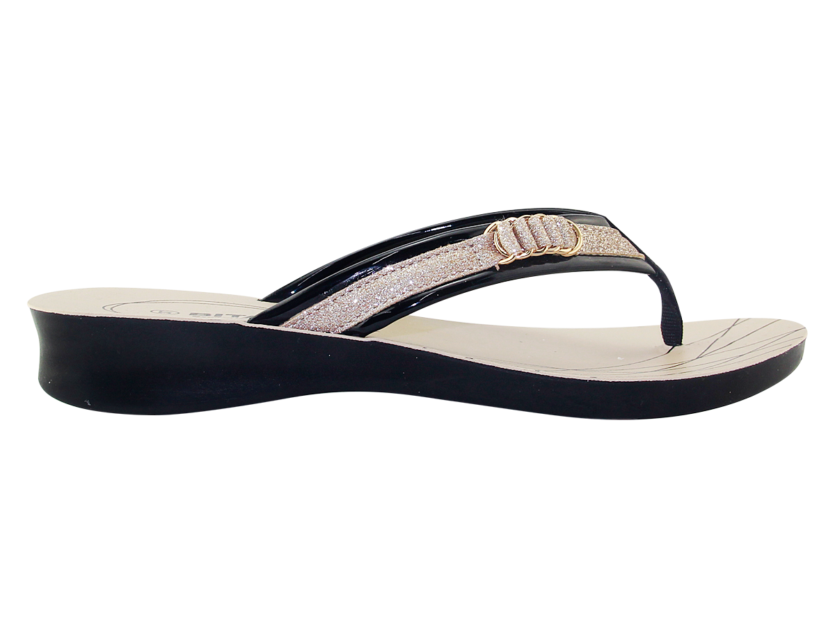 Dép lào (tông) nữ bitas DAN.105_ĐEN – Ambis - Giầy dép chính hãng