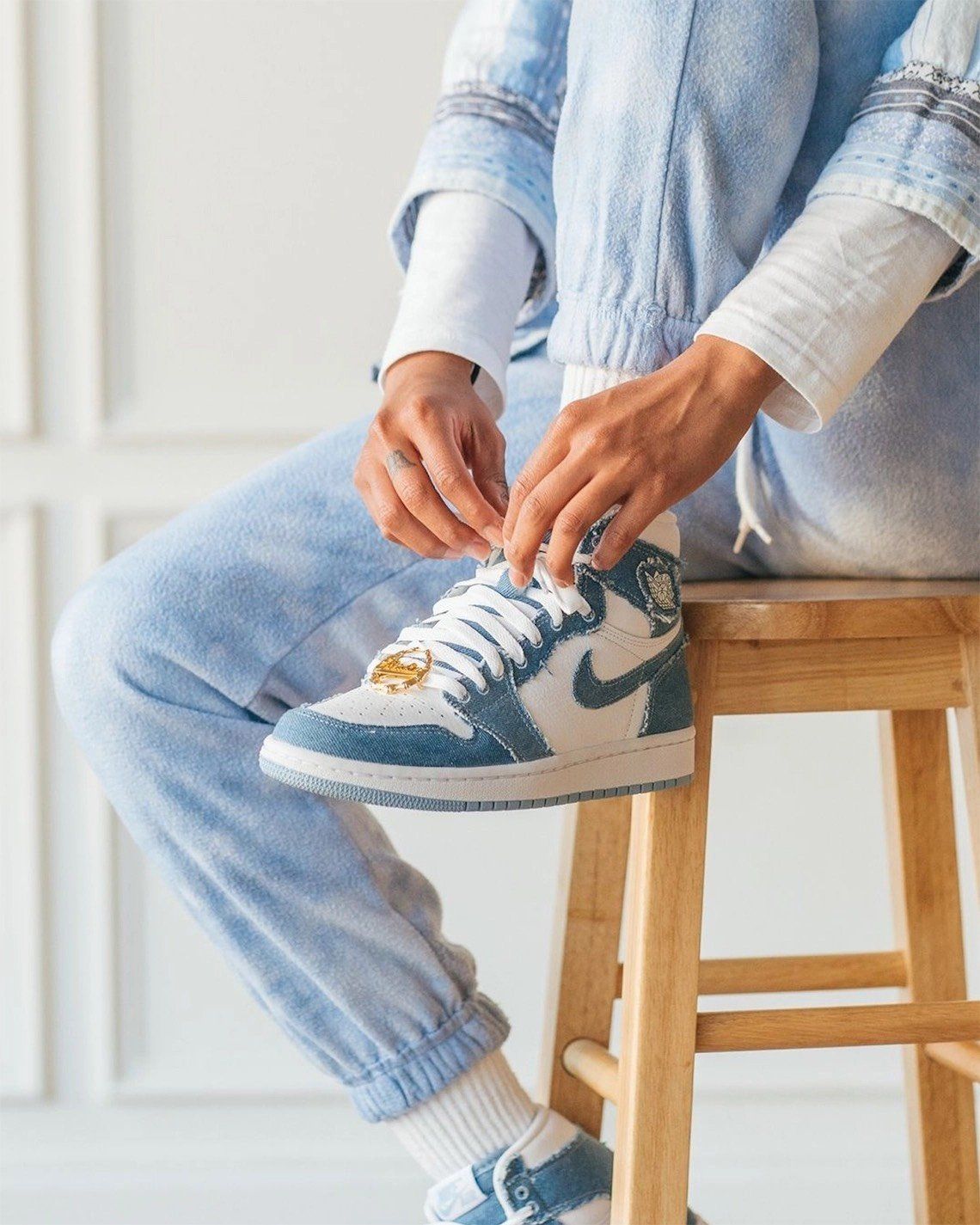 0741 - HÀNG CHÍNH HÃNG - GIÀY NIKE AIR JORDAN 1 HIGH OG "DENIM" MÀU XA ...