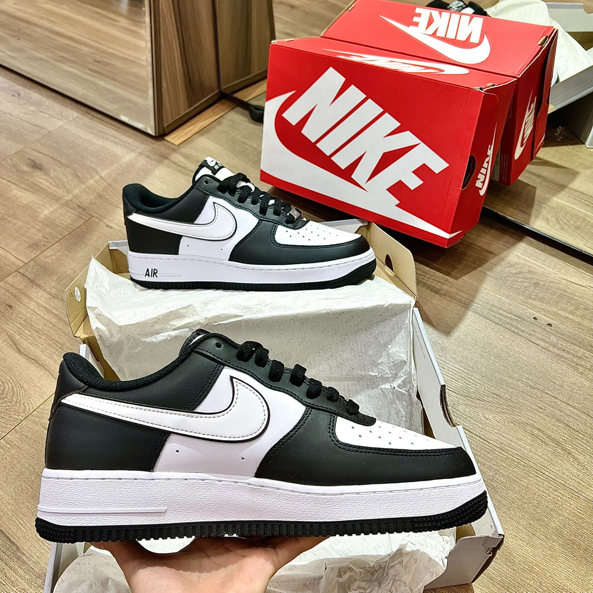 0853 - HÀNG CHÍNH HÃNG - GIÀY NIKE AIR FORCE 1 PANDA - *BLACK/WHITE ...