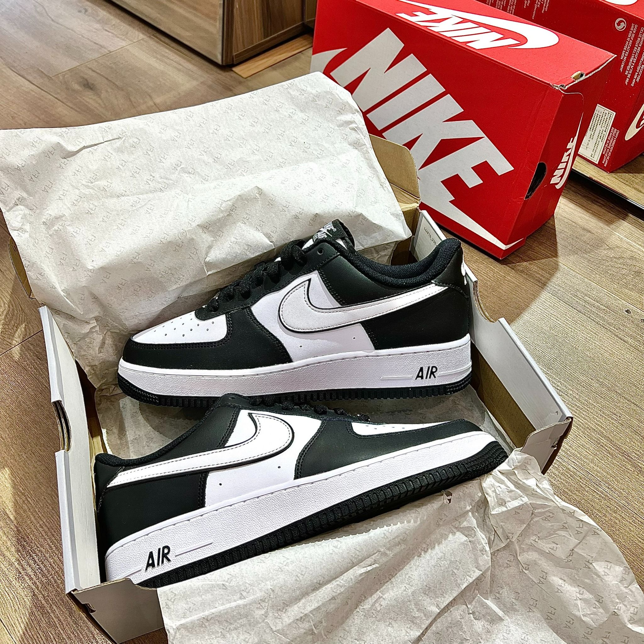 0853 - HÀNG CHÍNH HÃNG - GIÀY NIKE AIR FORCE 1 PANDA - *BLACK/WHITE ...