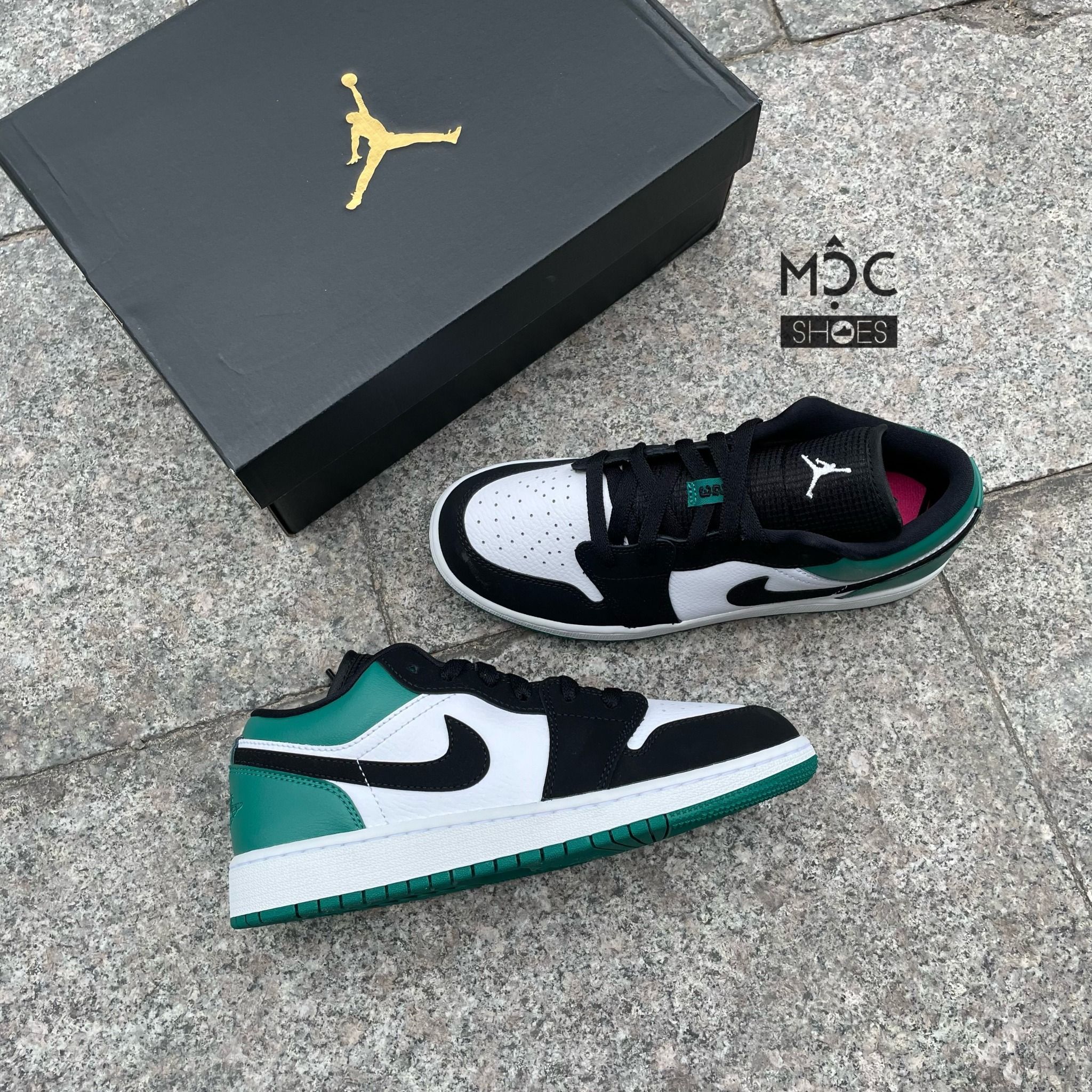 1374 - HÀNG CHÍNH HÃNG - Giày Air Jordan 1 Low Mystic Green - *Xanh ...