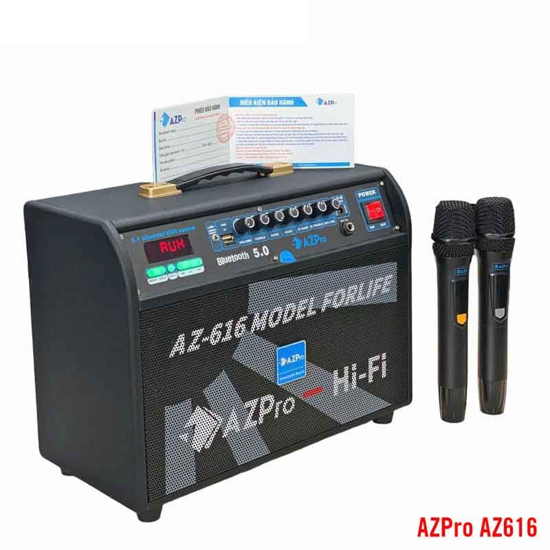 AZpro AZ616 Loa Karaoke Xách Tay nhỏ gọn công suất lớn - THIẾT BỊ LIVESTREAM THU ÂM - LÂM PHÁT ...