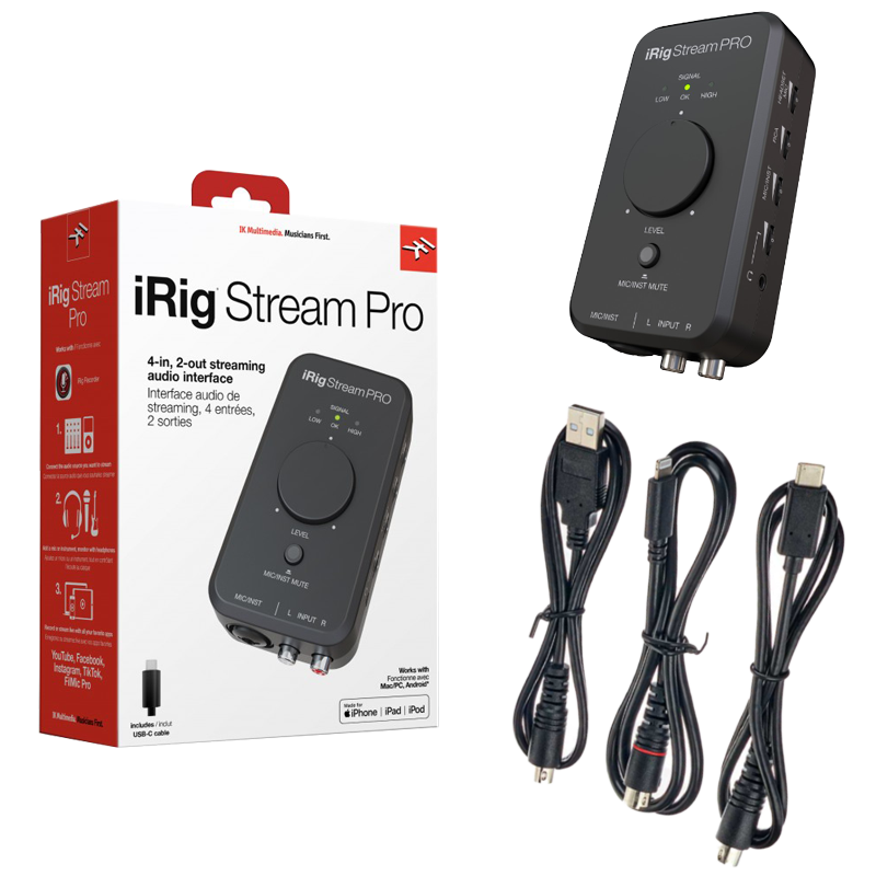 Irig stream pro Audio interface thu âm chuyên nghiệp - THIẾT BỊ LIVESTREAM THU ÂM - LÂM PHÁT STUDIO