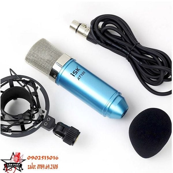 Micro ISK AT100 Chuyên Thu Âm Livestream - THIẾT BỊ LIVESTREAM THU ÂM - LÂM PHÁT STUDIO