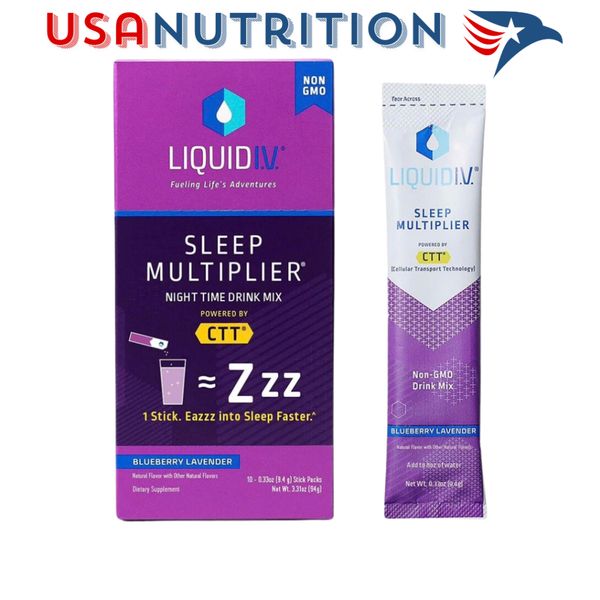 Bột điện giải cải thiện giấc ngủ Unilever Liquid IV Sleep Multiplier ...