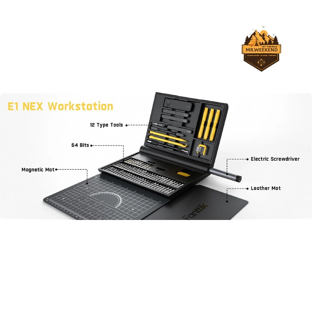 Bộ tua vít điện Fanttik E1 NEX Workstation Precision Electric Screwdri – Mr.Weekend - Camping House