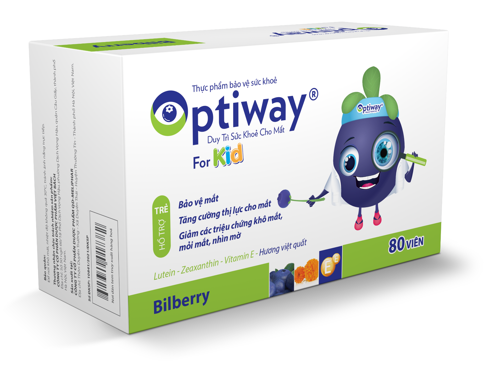 Kẹo nhai Optiway For Kid hỗ trợ tăng cường thị lực, bảo vệ đôi mắt trẻ ...