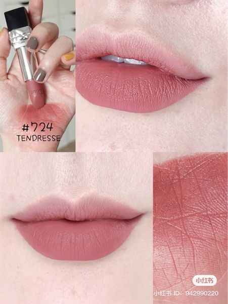 Son Dior Rouge Matte 724 Tendresse Fullsize Fullbox – Mỹ Phẩm Socutelipstick / Tiệm Socute