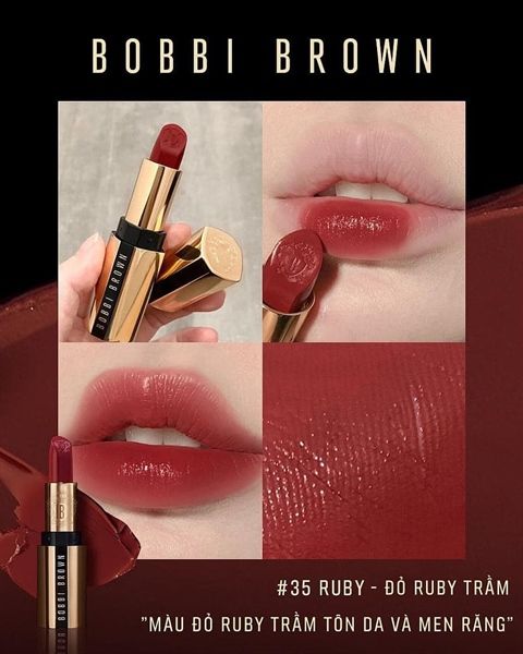 Son Bobbi Brown Luxe Lip Color - Limited Ruby Fullbox – Mỹ Phẩm Socutelipstick / Tiệm Socute