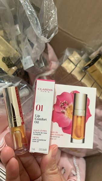 Son Dưỡng Clarins Instant Light Lip Comfort Oil 01 Mini 1.4ml – Mỹ Phẩm ...