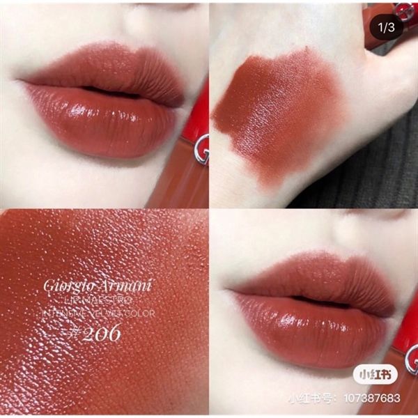 Mini - Son Kem Giorgio Armani 206 Cedar Đỏ Đất – Mỹ Phẩm Socutelipstick ...