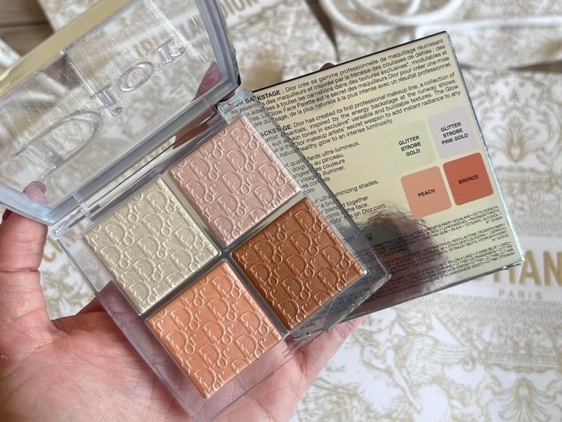Phấn Highlight + Blush Dior Backstage Glow Face Palette 002 Glitz 10g ...