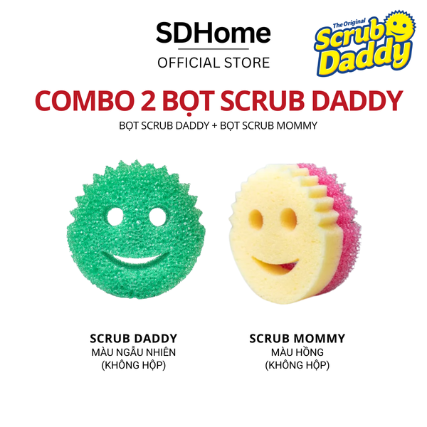 COMBO 2 bọt scrub daddy BỌt scrub daddy + bọt scrub mommy – SDHome ...