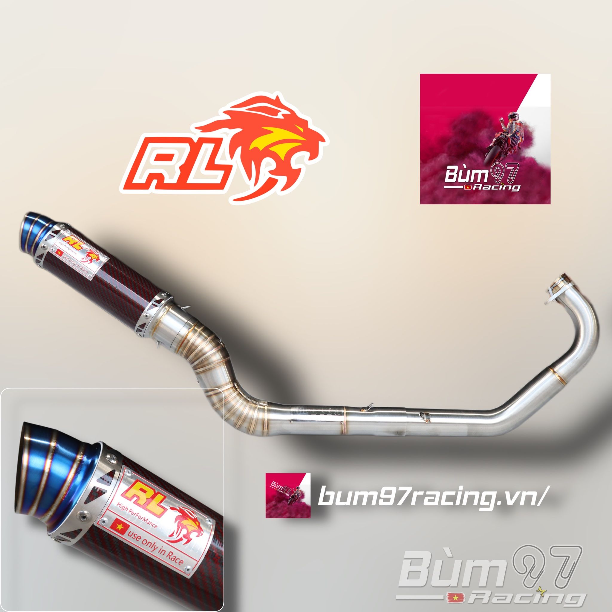 Set Pô REDLEO CARBON Đỏ EXCITER | From Không Gác Chân – Bùm 97 Racing ...