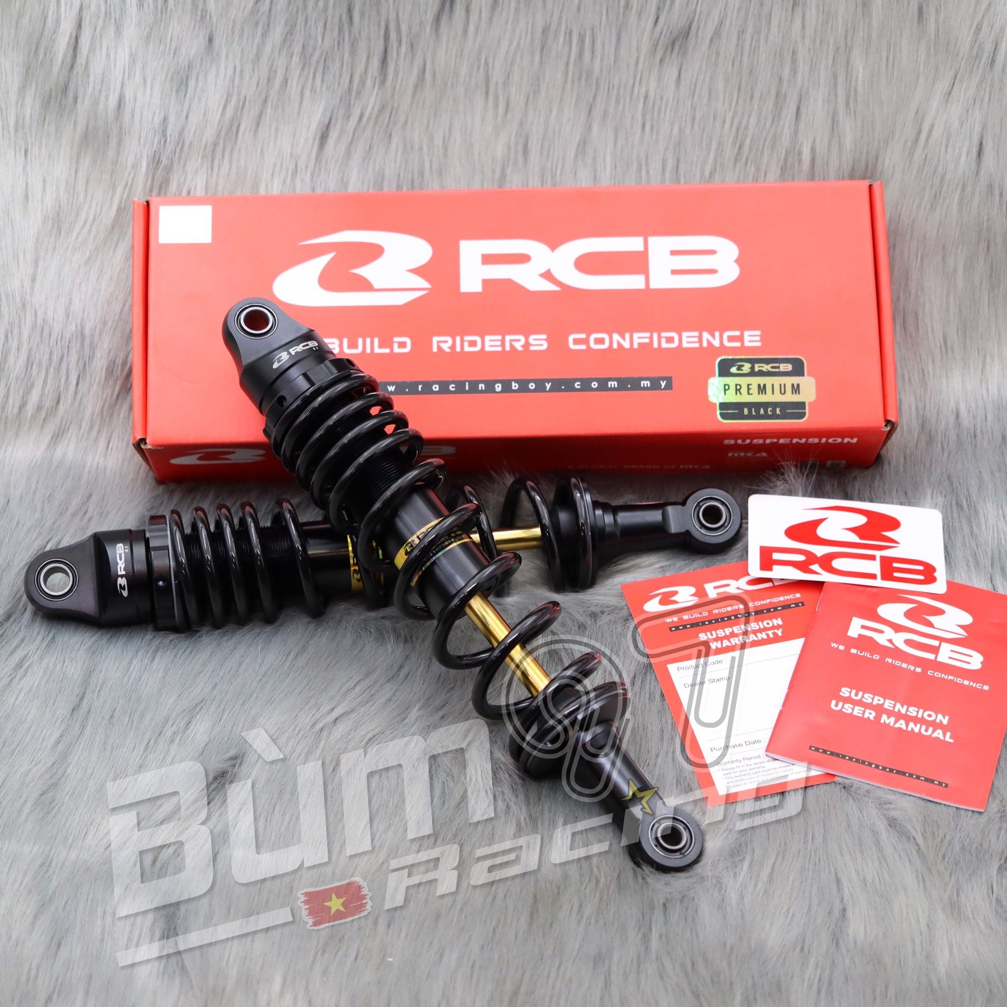 Phuộc RCB C-SERIES ĐEN TY VÀNG [ PREMIUM ] – Bùm 97 Racing | Bùm TV