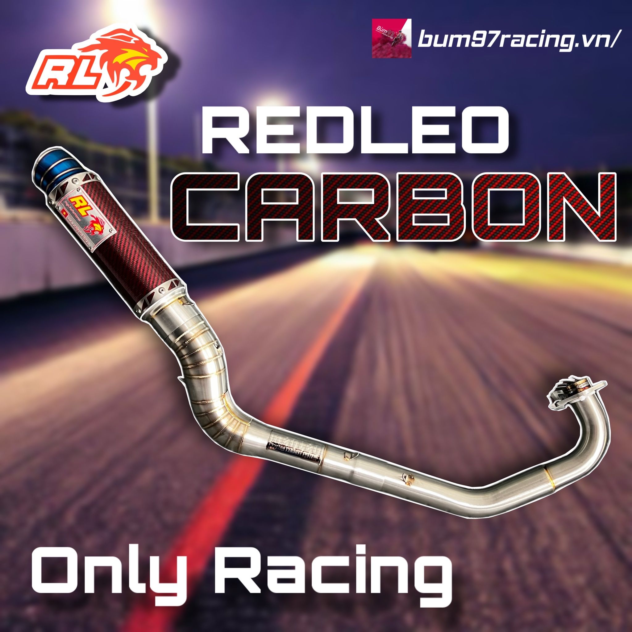 Set Pô REDLEO CARBON Đỏ EXCITER | From Không Gác Chân – Bùm 97 Racing ...
