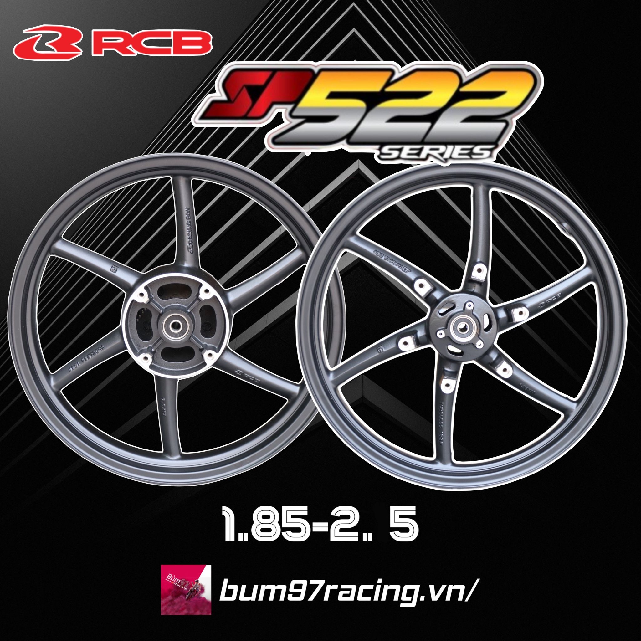 Mâm RCB SP522 1.85-2.15 Winner ABS – Bùm 97 Racing | Bùm TV