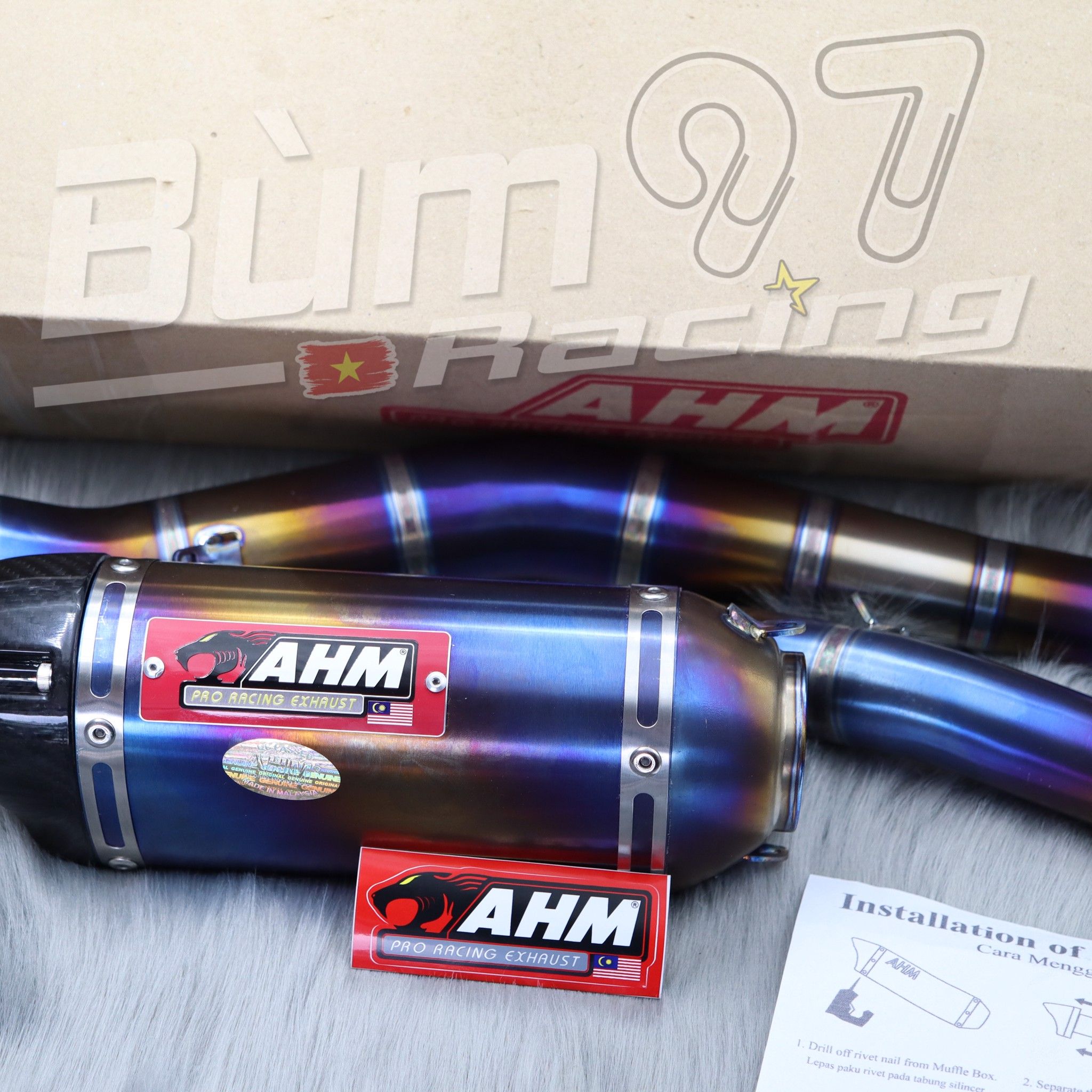 SET AHM M3 TITANIUM REAL FOR Y15ZR MALAYSIA – Bùm 97 Racing | Bùm TV