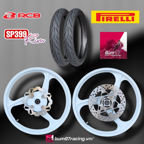 Set Mâm RCB SP399 1.6-1.85 Cho Exciter 150 / 155VVA | Vỏ Pirelli 70/80