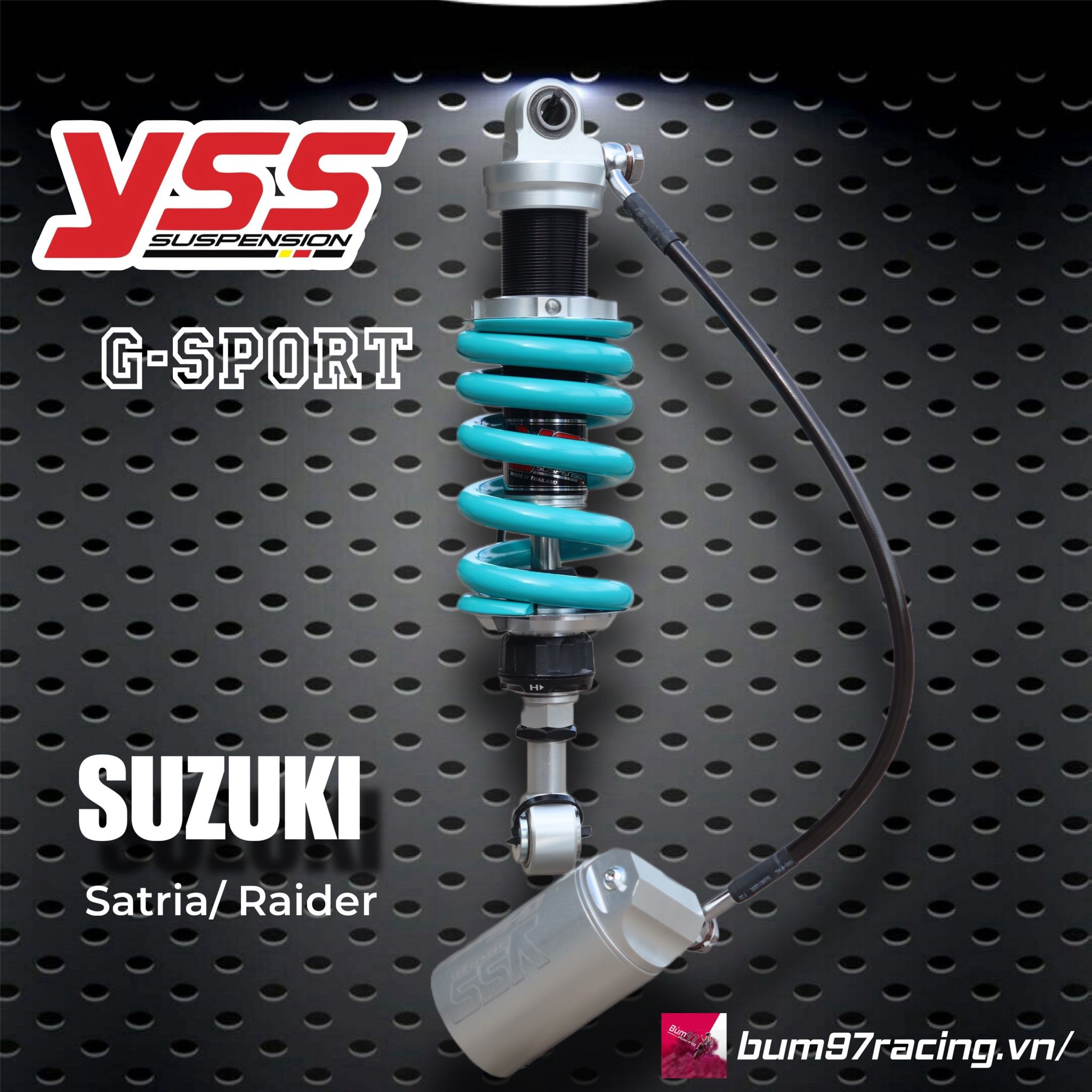 PHUỘC YSS NITRON SUZUKI RAIDER/SATRIA 150 G-SPORT MX302-285TRJ-01-8Q9 – Bùm 97 Racing | Bùm TV