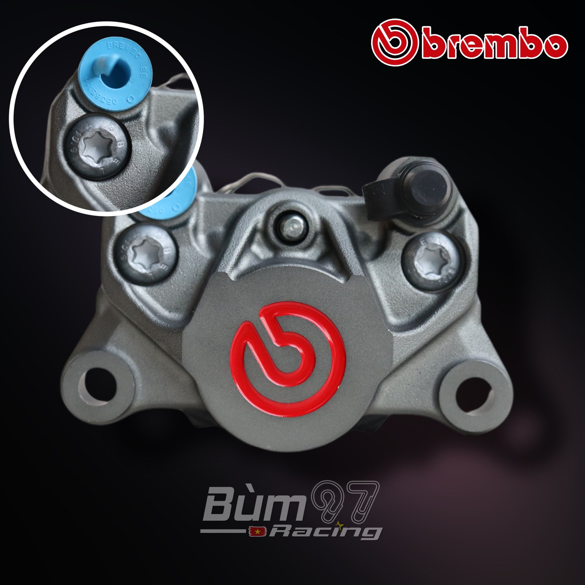 Heo Brembo Logo Đỏ 2 Pis Chính Hãng – Bùm 97 Racing | Bùm TV