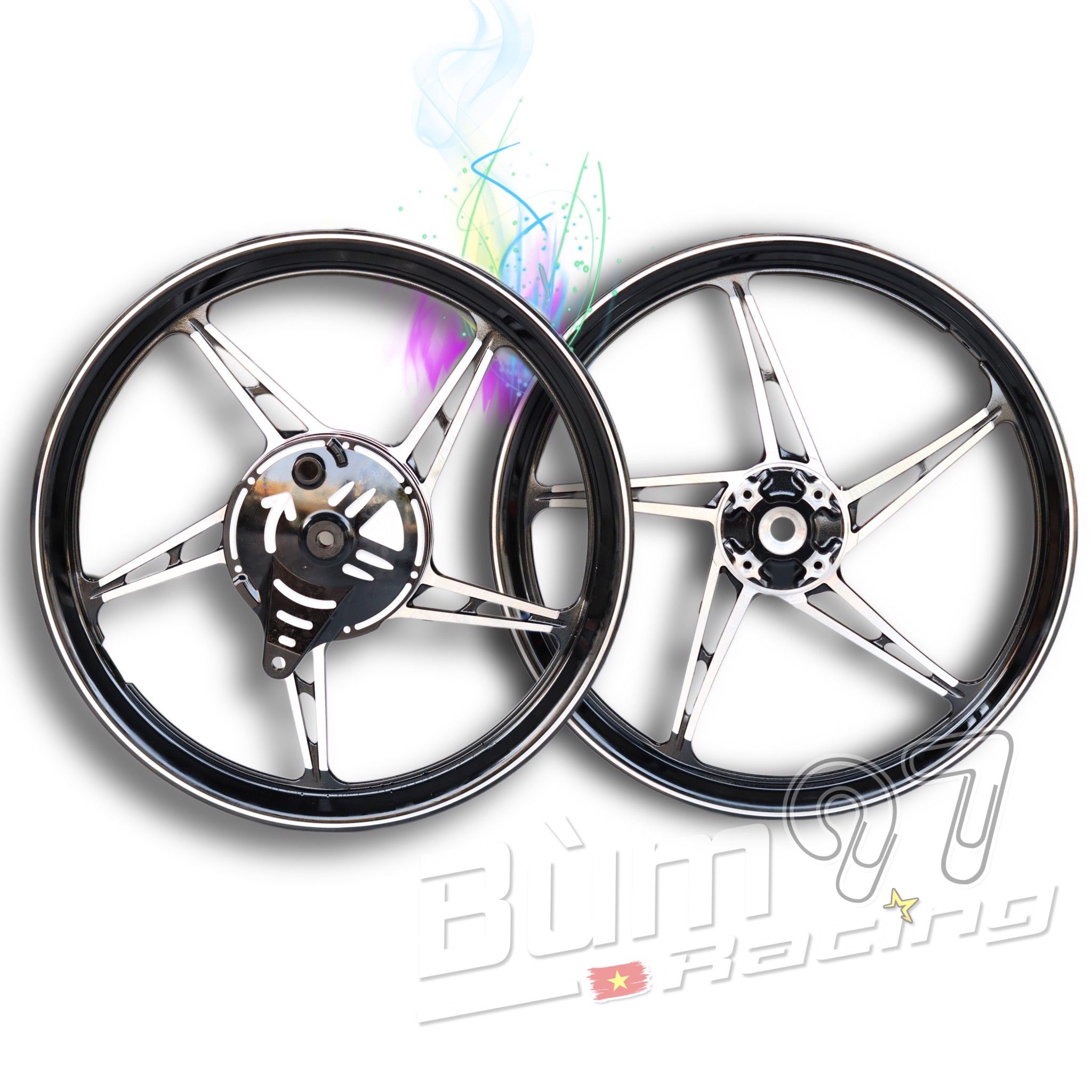 Mâm YAMAHA 55P-F CNC [ Chính Hãng ] – Bùm 97 Racing | Bùm TV