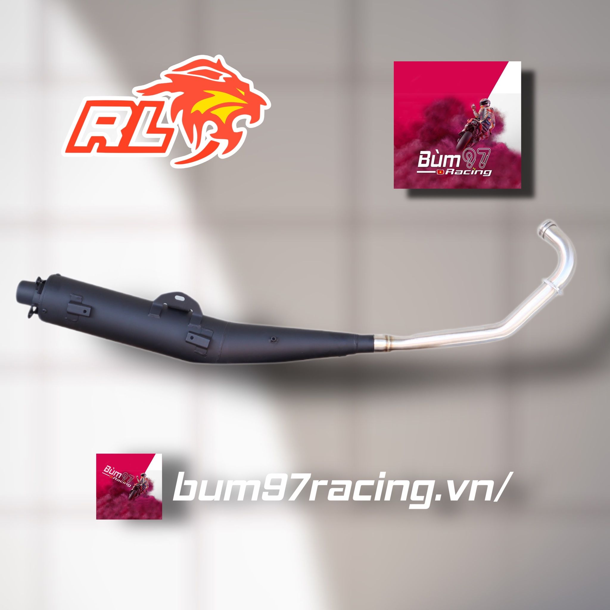 Pô REDLEO EXCITER [ Cổ 2 Khúc ] Use only in race – Bùm 97 Racing | Bùm TV