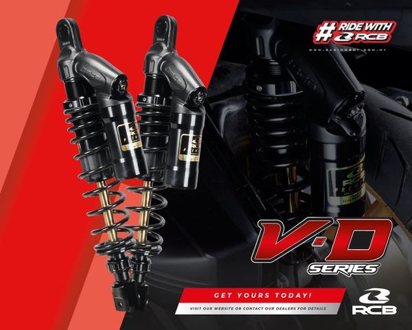 Phuộc RCB VD AIR BLADE SH Ý ĐEN TĂNG CHỈNH BÌNH DẦU TĂNG CHỈNH CHÂN PH