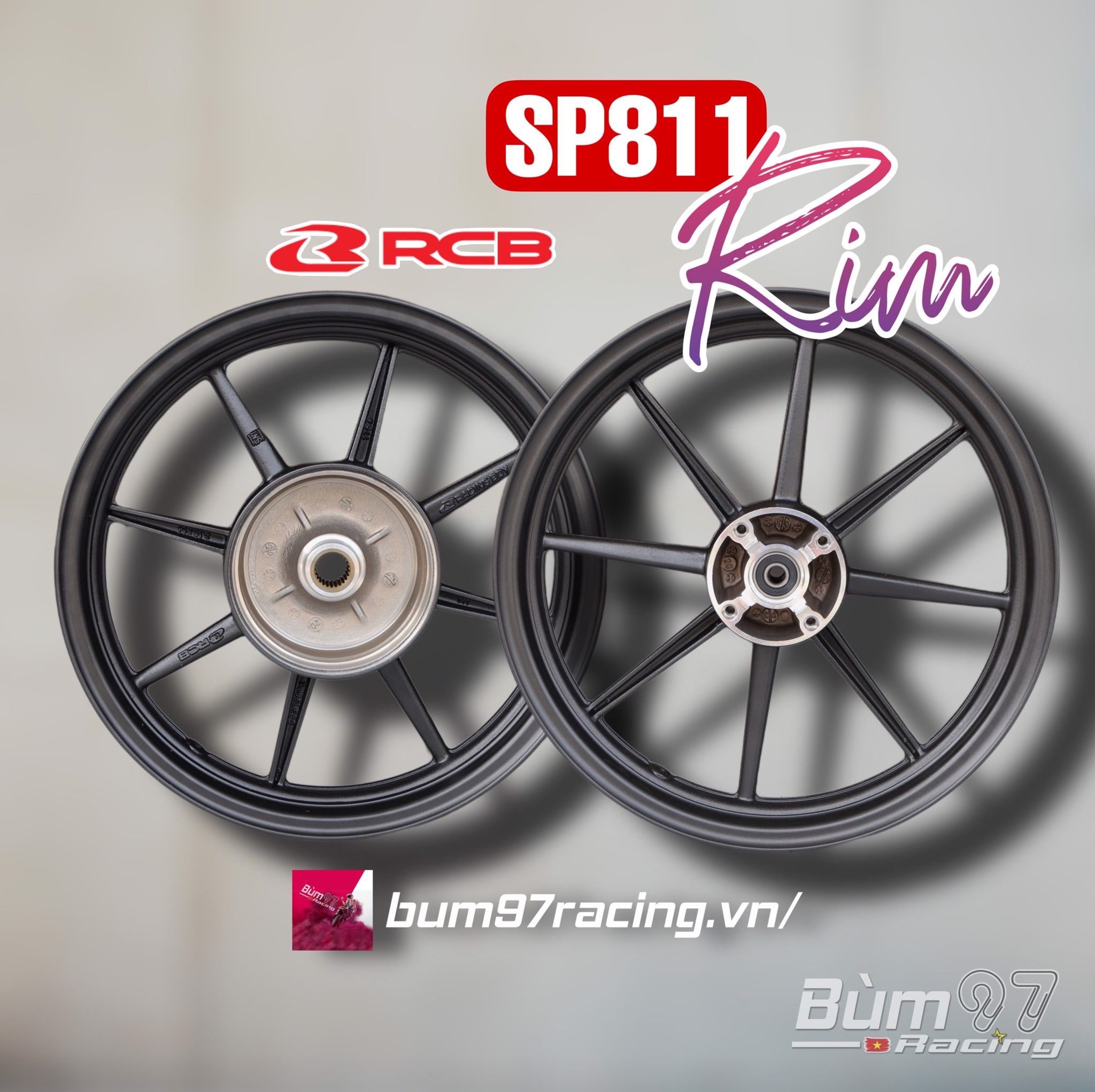 Mâm RCB 8 Cây SP811 Cho Vario 125i-150i chính hãng – Bùm 97 Racing | Bùm TV