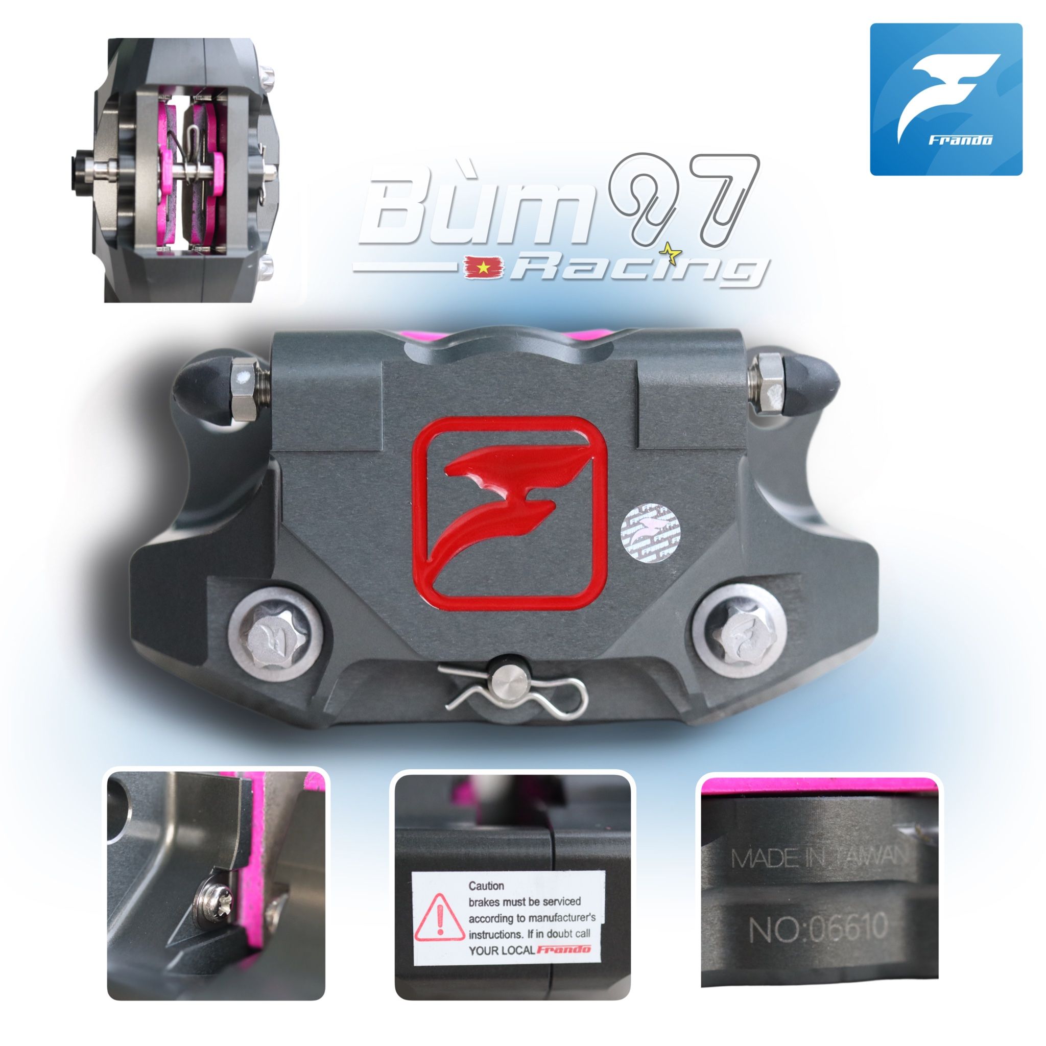 Heo Frando 2Pis CNC Chính Hãng - Color Brown – Bùm 97 Racing | Bùm TV