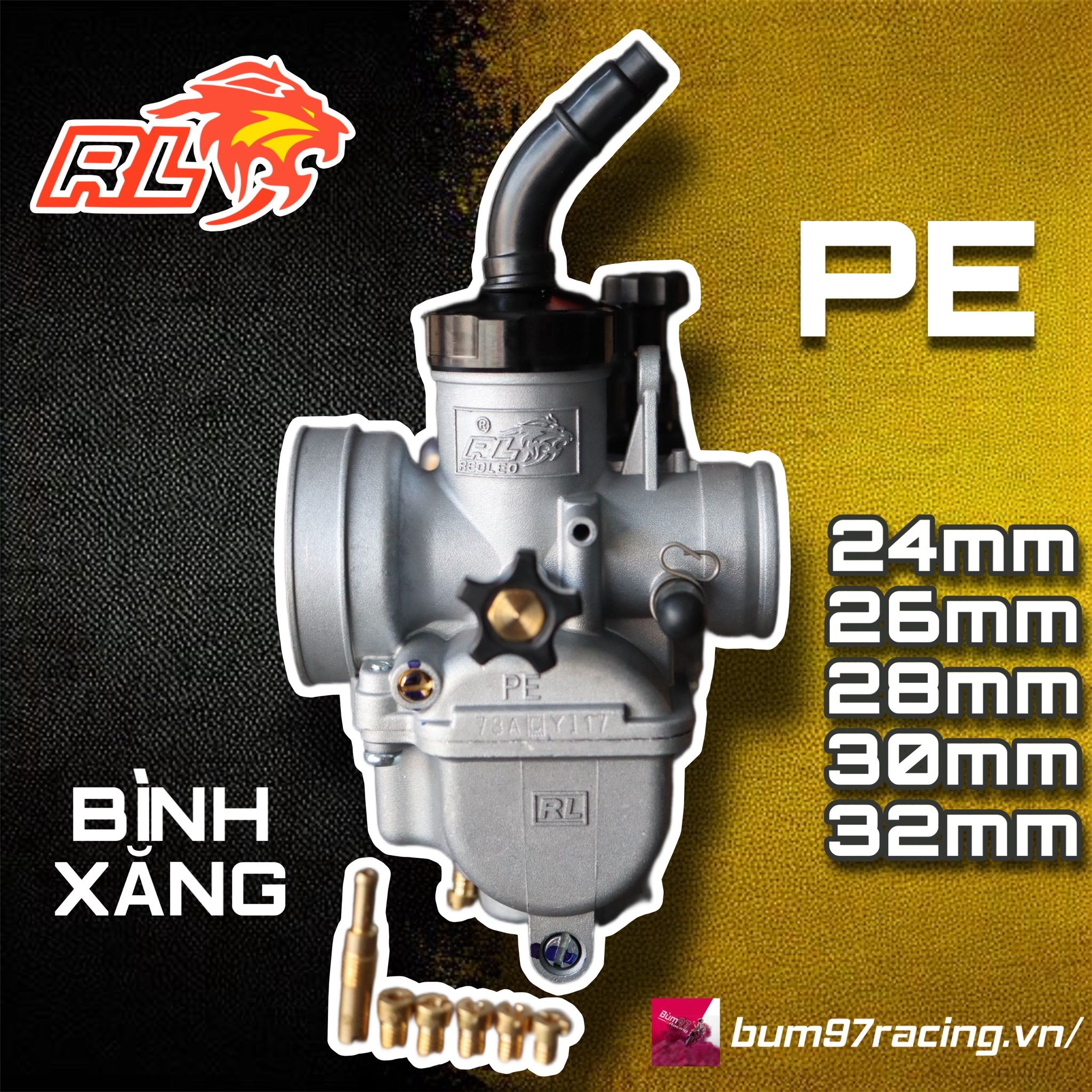 Bình Xăng REDLEO PE GA TRÒN – Bùm 97 Racing | Bùm TV