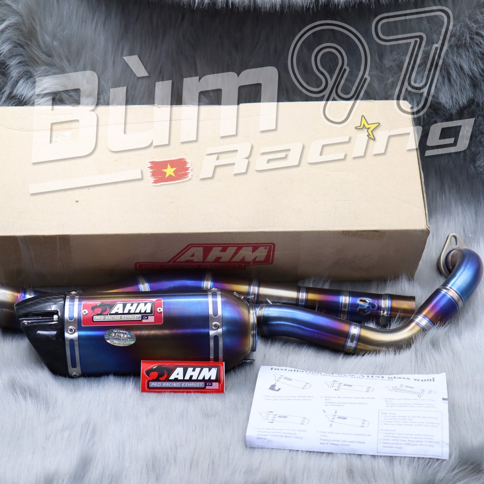 SET AHM M3 TITANIUM REAL FOR Y15ZR MALAYSIA – Bùm 97 Racing | Bùm TV
