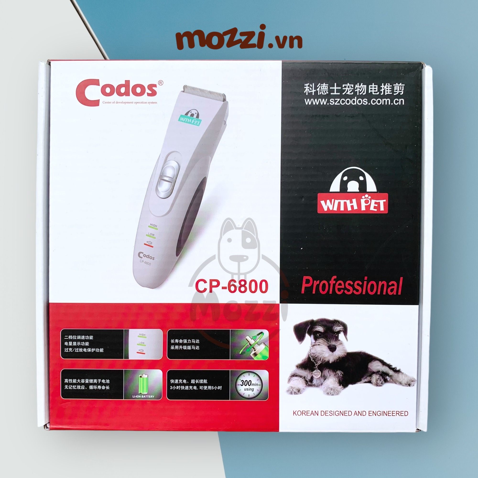 Codos CP-6800 Tông đơ cạo lông cho chó mèo – Mozzi Pet Shop