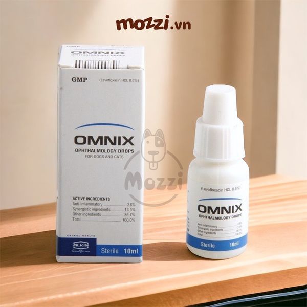Alkin Omnix Thuốc nhỏ mắt 10ml cho chó mèo – Mozzi Pet Shop