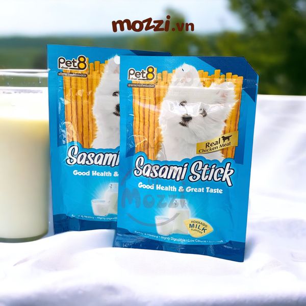 Sasami Stick Que gà hương sữa 75gr – Mozzi Pet Shop