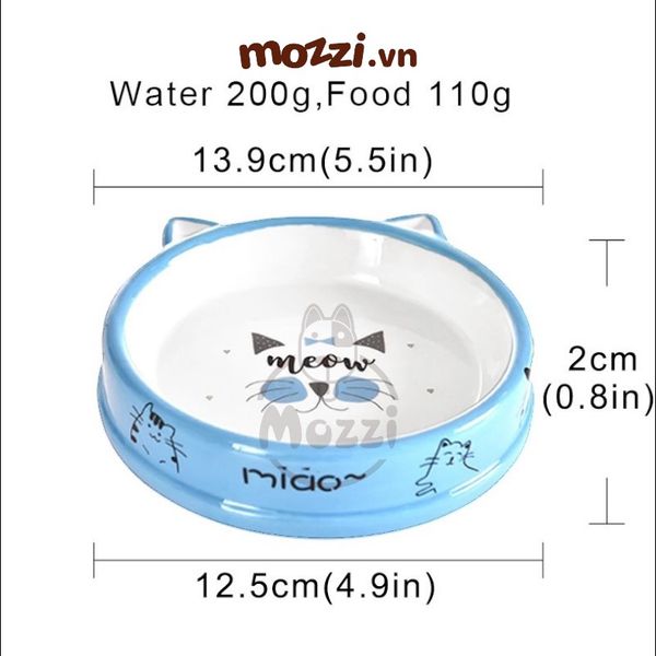 Elite Chén sứ Meow Miao – Mozzi Pet Shop